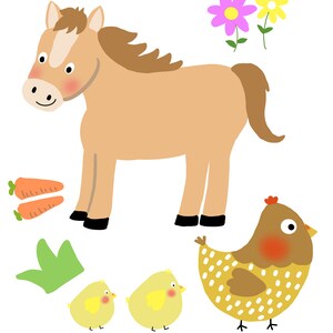 Farm House Animal Set Clip Art, Cute Animal Clip Art - Etsy UK