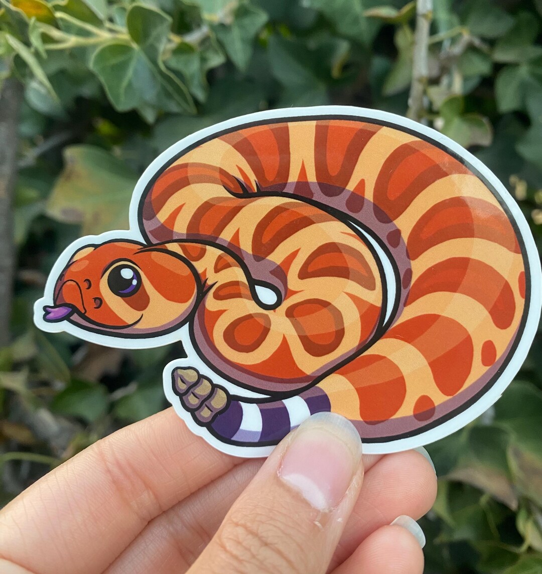 Red Diamond Rattlesnake Sticker - Etsy