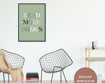 Read More Books Art Print, Digital Download, Instant Download ...