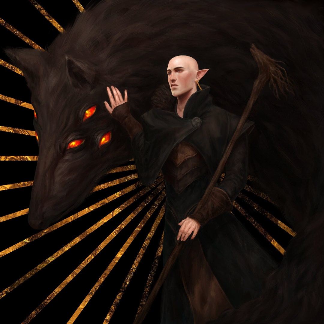 Lone Wolf Solas Dragon Age Print - Etsy