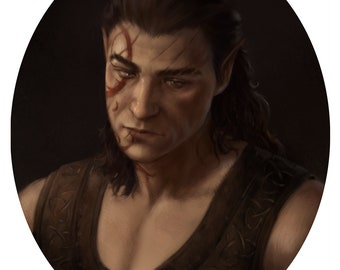 Halsin From Baldurs Gate 3 Portrait Pop Art Inspired Poster - Etsy