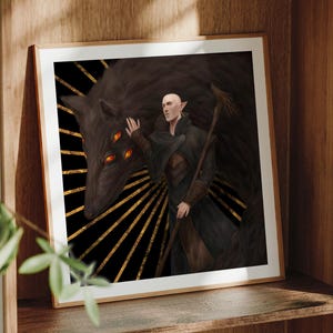 Lone Wolf - Solas | Dragon Age Print - Etsy