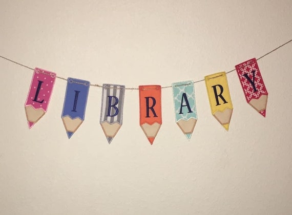 Custom Teacher Classroom Pencil Bunting Banner Personalized - Etsy