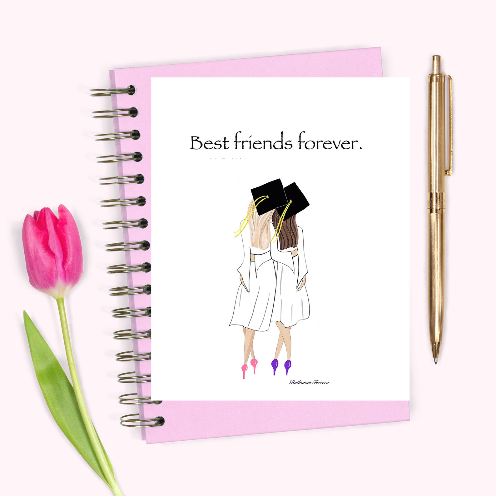 Digital Graduation Art, Best Friend Grad Gift, Class of 2020 ...