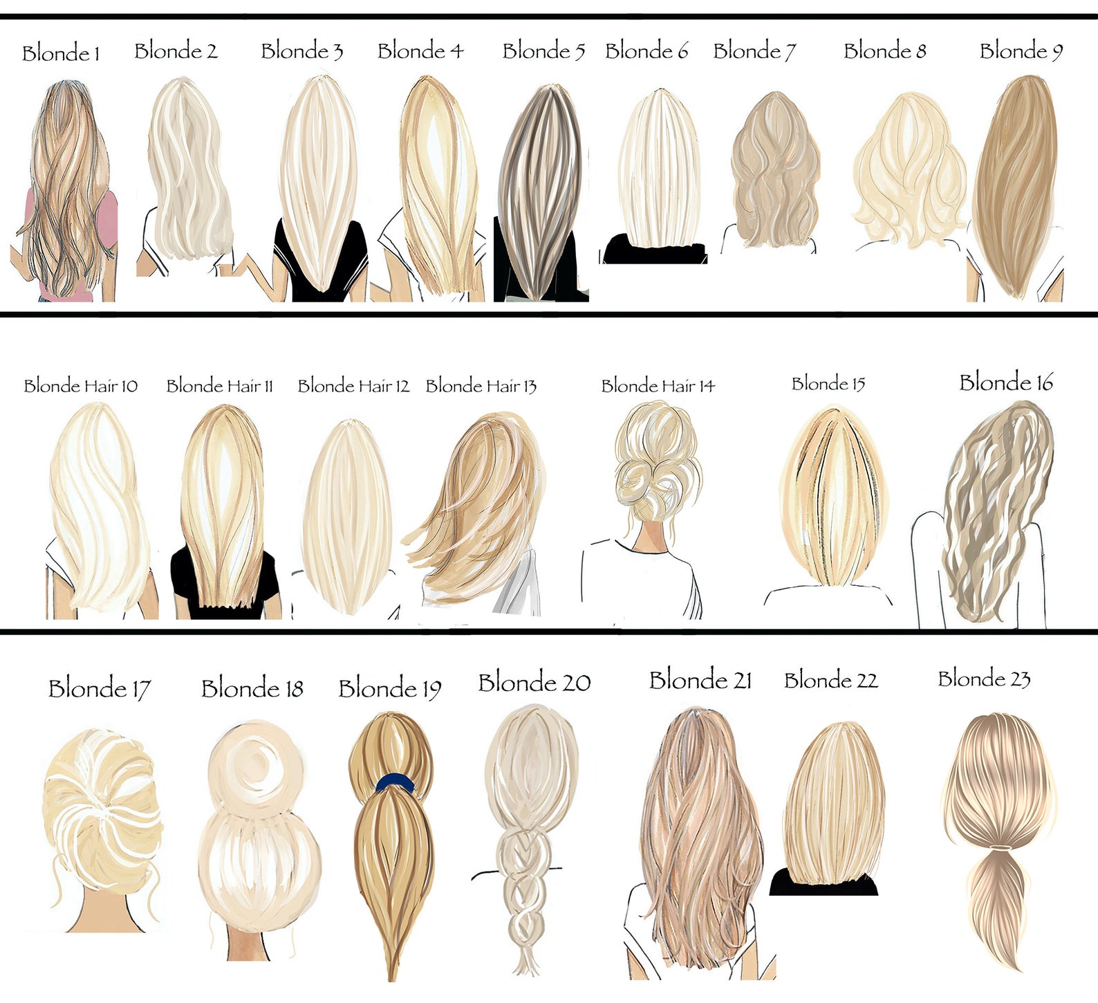 Fully Personalized Drawing of Three Best Friends Hugging - Etsy