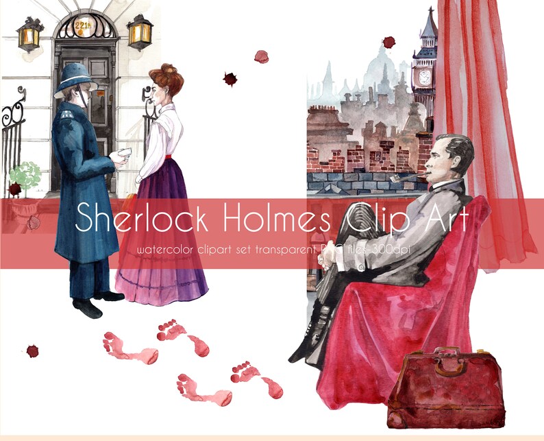 Sherlock Holmes Clip Art UK Clipart England Clipart British Clipart ...