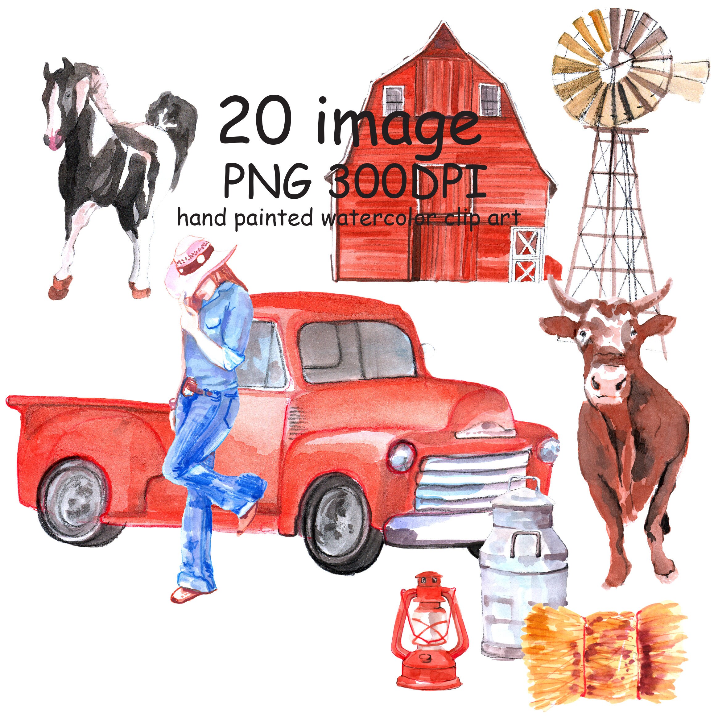 Watercolor Clip Art Cowboy Clipart Western Clipart Wild - Etsy Australia