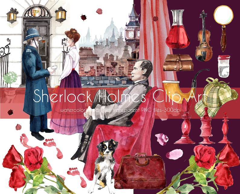 Sherlock Holmes Clip Art UK Clipart England Clipart British Clipart ...