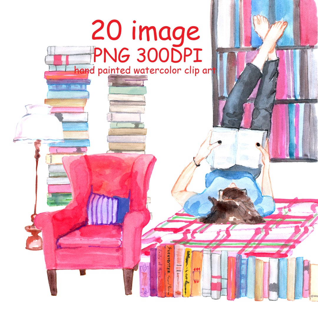 Watercolor Clip Art High School Set Books Clipart Back to School ...