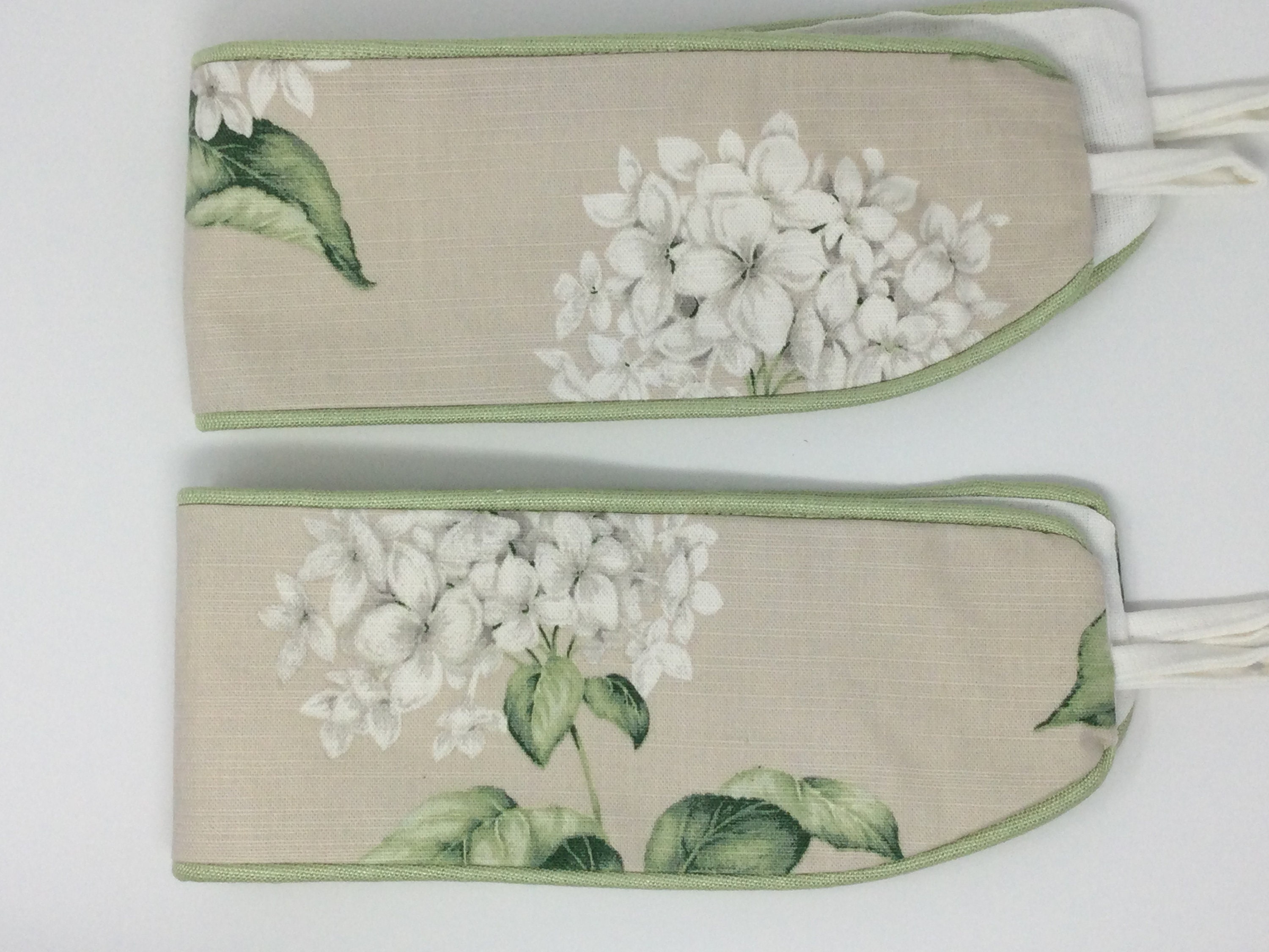 Laura Ashley Heligan Hydrangea Linen Handmade Pair of Curtain Tie Backs ...