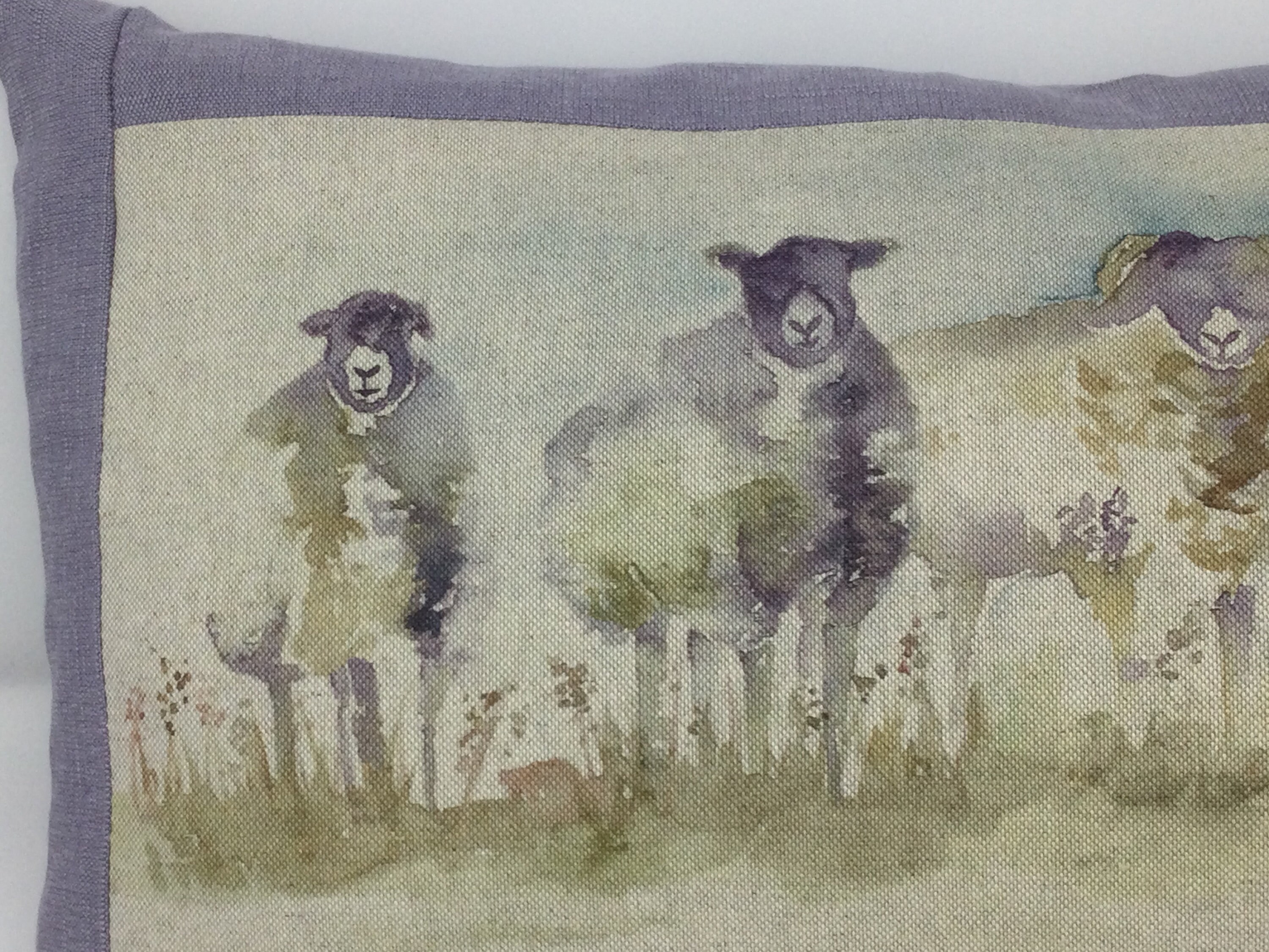 Voyage Come by Sheep 12 X 21laura Ashley Border Austen Pale Iris ...