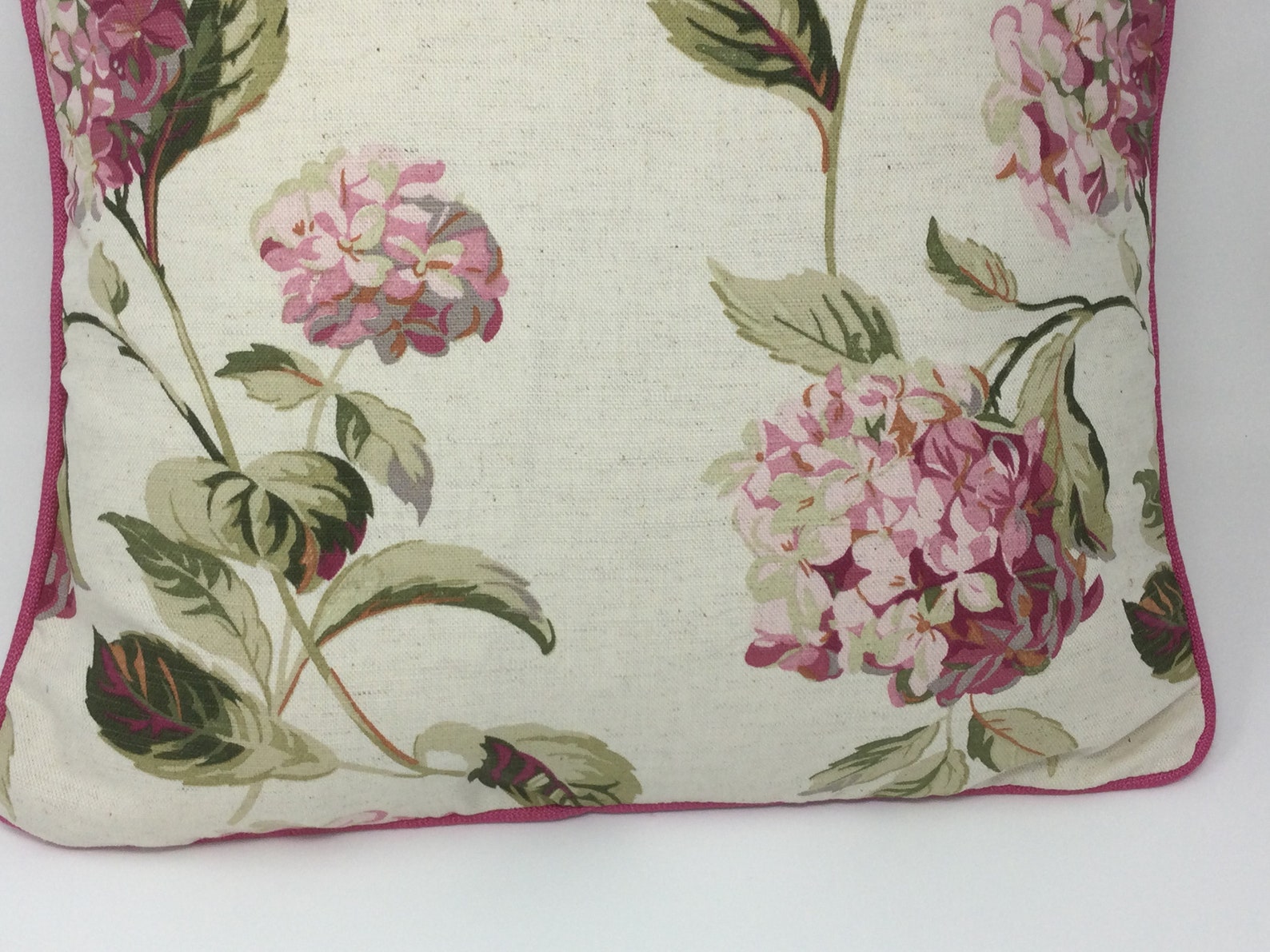 16 Laura Ashley Hydrangea Pink/natural Fabric Cushion - Etsy