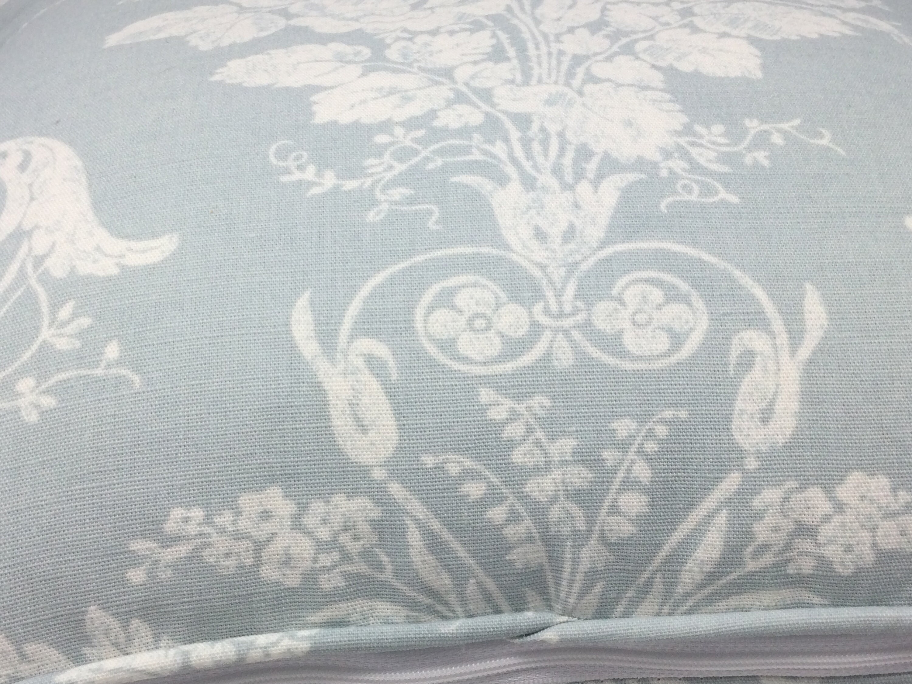 2 X 18 Laura Ashley Josette Duck Egg Handmade Cushion Cover Piped