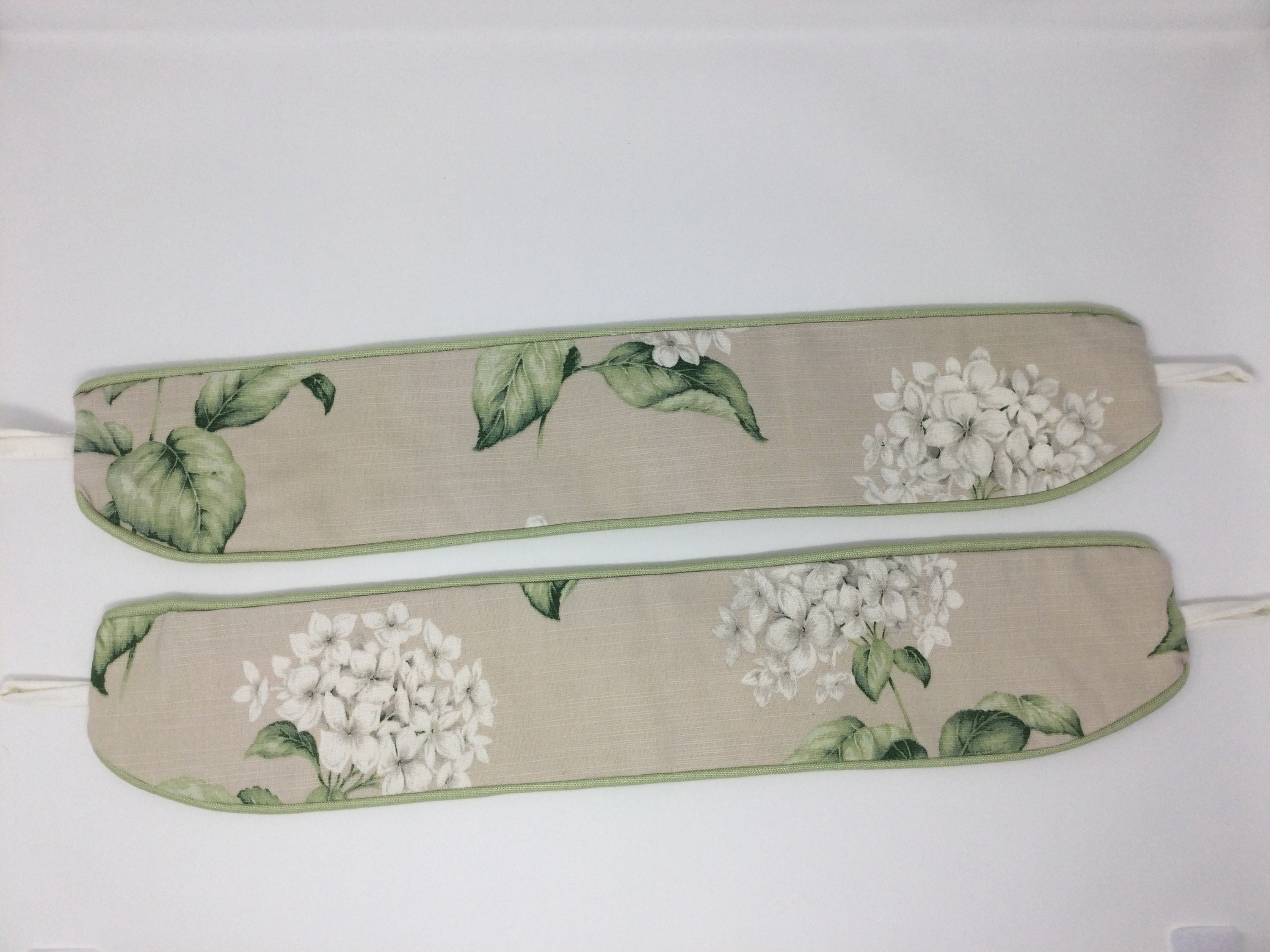 Laura Ashley Heligan Hydrangea Linen Handmade Pair of Curtain Tie Backs ...