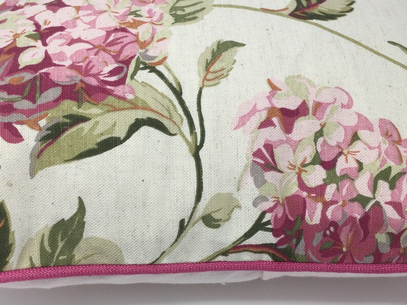 16 Laura Ashley Hydrangea Pink/natural Fabric Cushion - Etsy