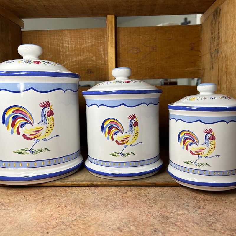 Rooster Canister Set - Etsy
