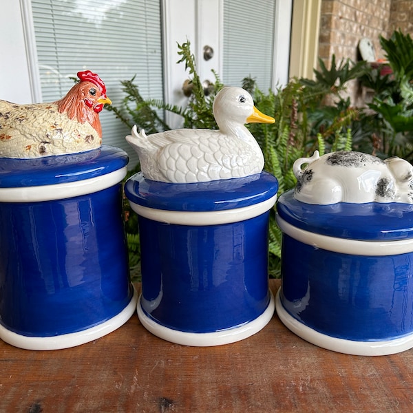 Vintage Canister Set - Etsy