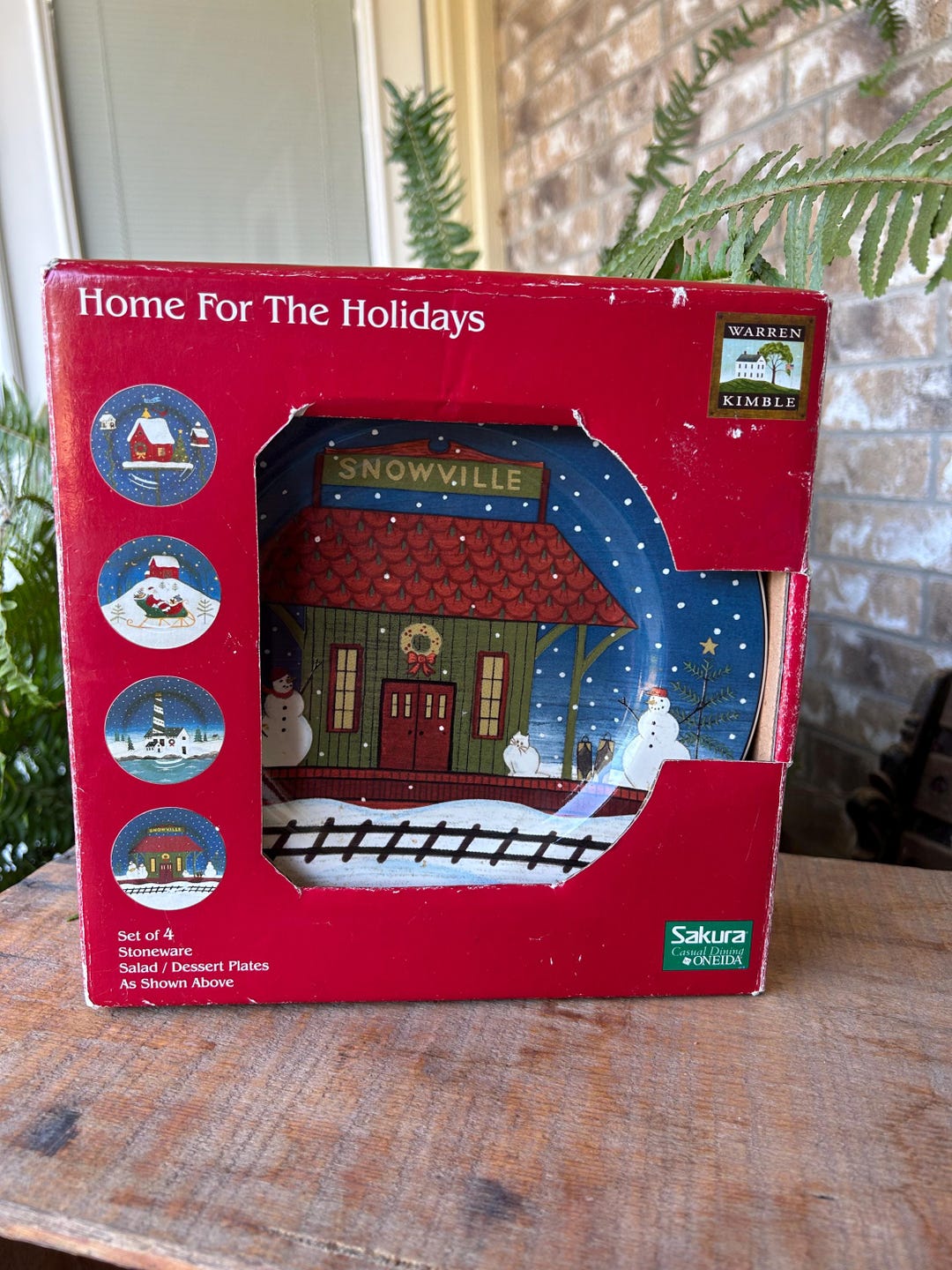 4 New in Box Oneida Sakura Home for the Holidays-warren Kimble ...