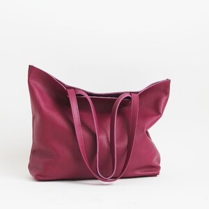 LEATHER TOTE BAG, Large Leather Tote, Leather Tote, Tote Bag, Leather ...