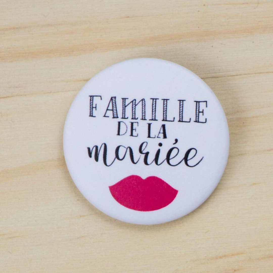 Wedding Badge Family of the Bride - Etsy