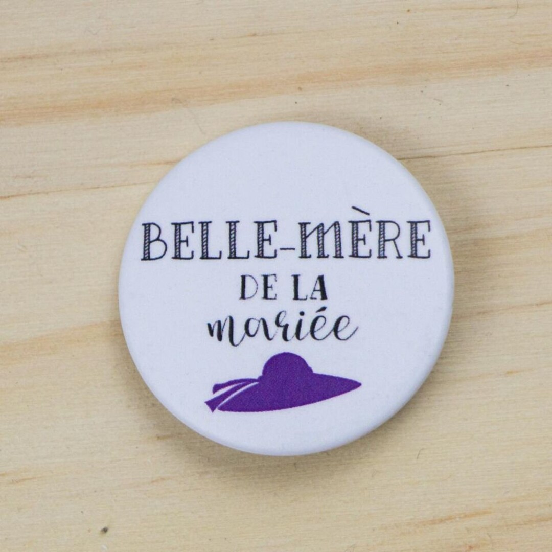 Badge mariage Belle-mère de la mariée - Etsy France