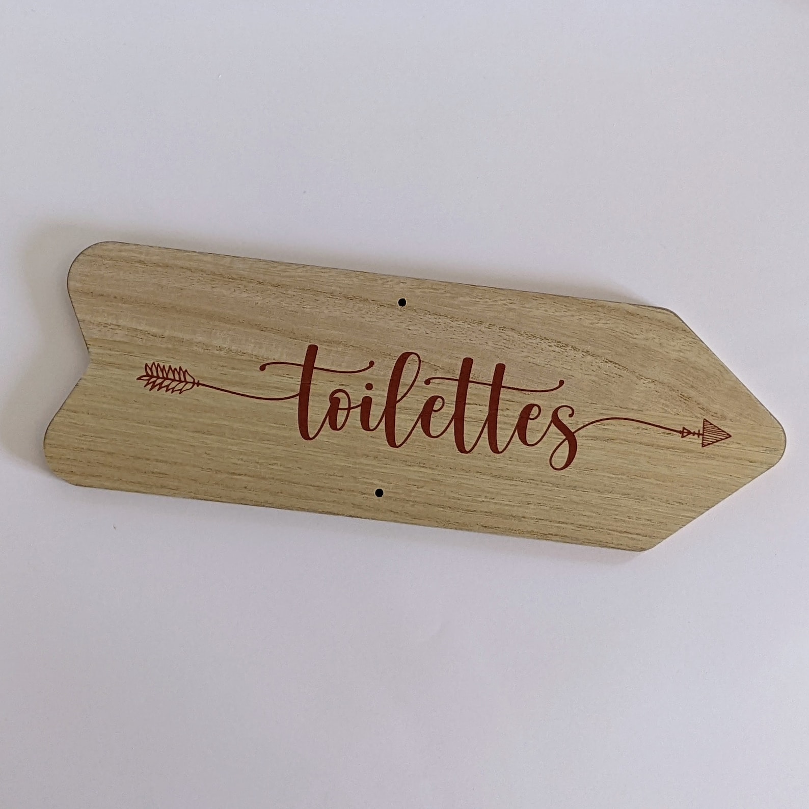 Large Wooden Directional Sign - Toilets | Wedding Decoration - Wedding ...