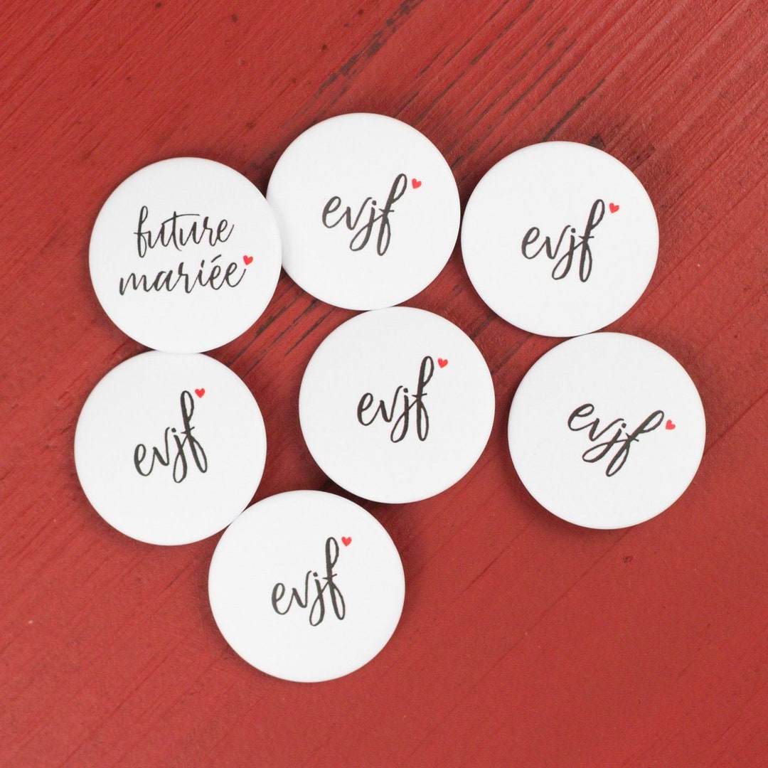 6 Bachelorette Party Badges 1 Bride-to-be - Etsy