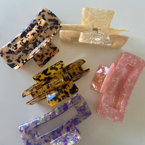 Large, 5 Inch Oversized Hair Claws - Etsy