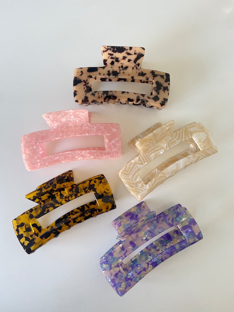 Large, 5 Inch Oversized Hair Claws - Etsy