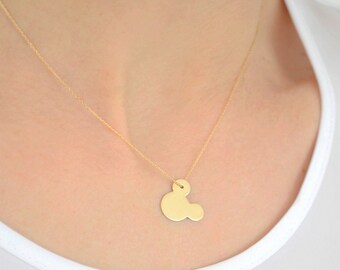 Mickey Mouse Gold Chain - Etsy
