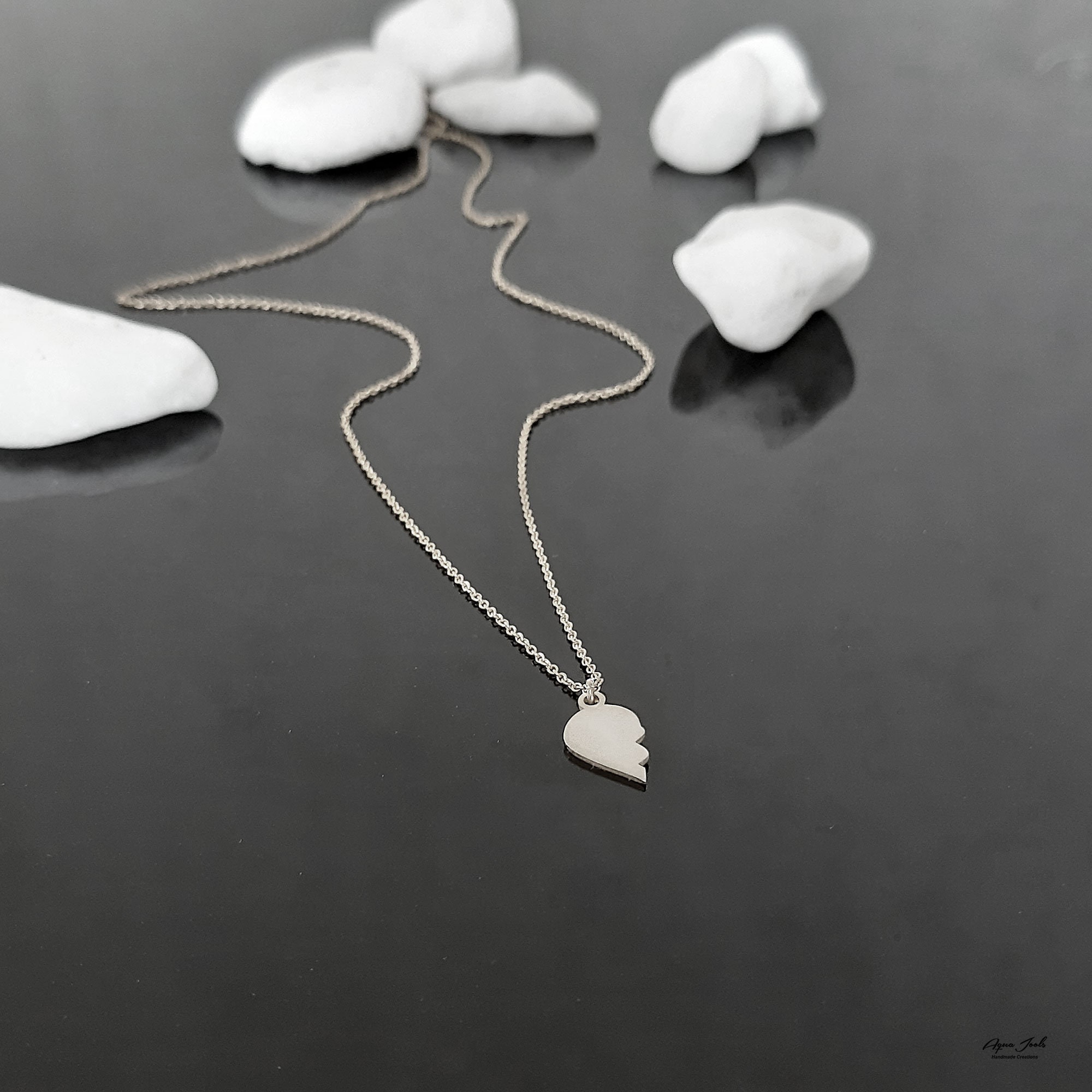 14K Yellow Gold half wing necklace 14k solid gold necklace | Etsy