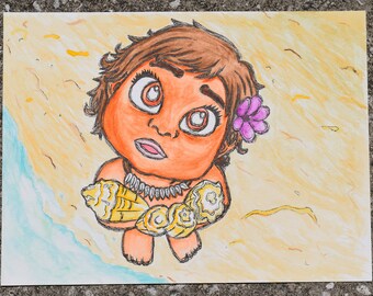 Moana painting | Etsy