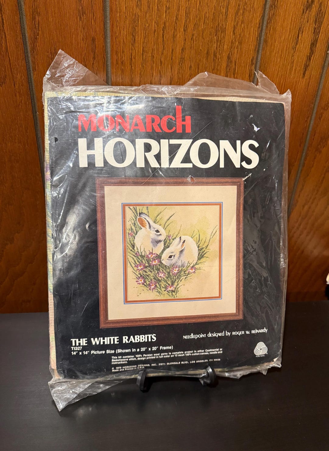Vintage 1979 Monarch Horizons Needlepoint Kit - the White Rabbits TI327 ...