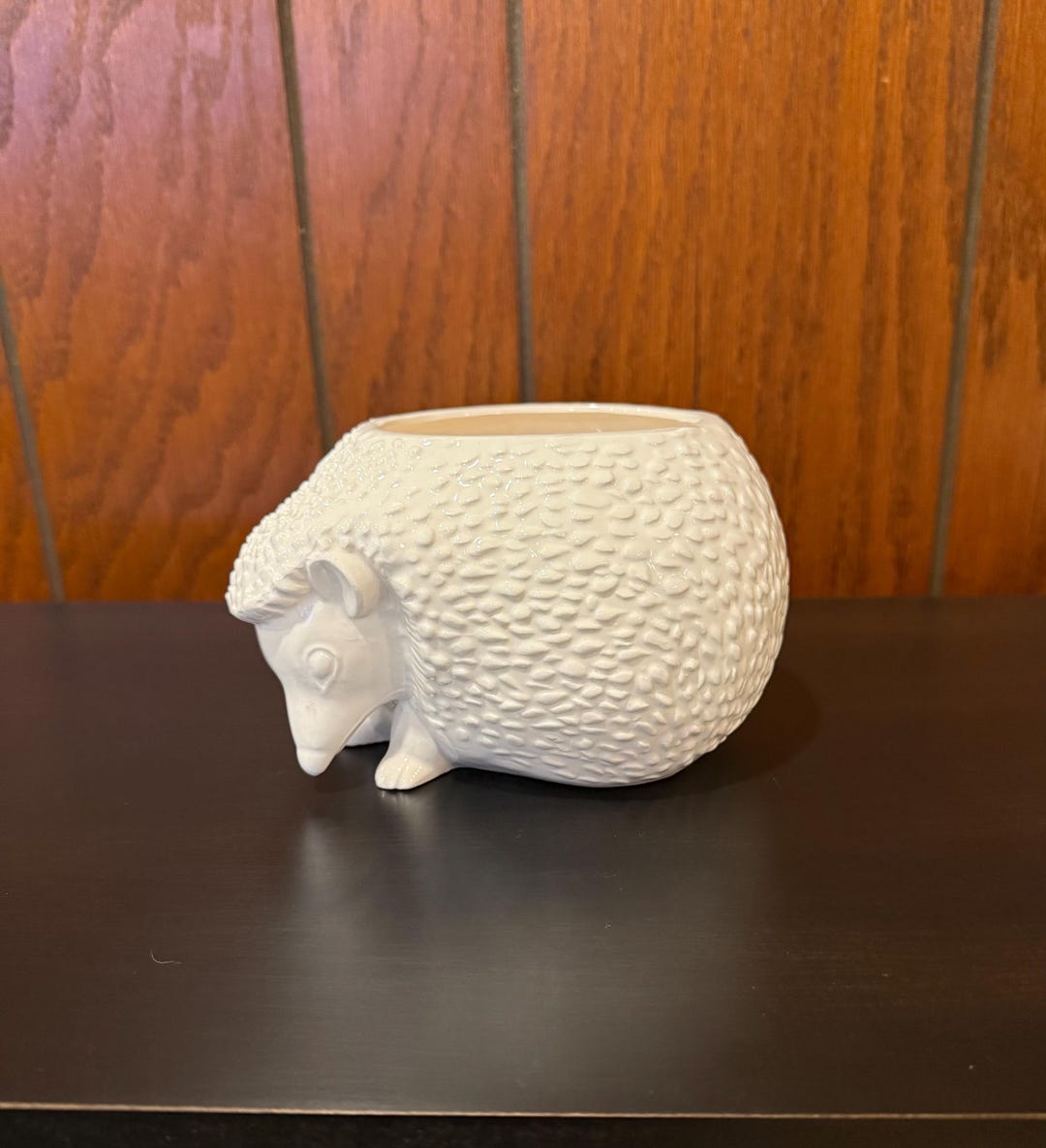 Vintage 1975 Fitz and Floyd White Ceramic Hedgehog Planter - Etsy