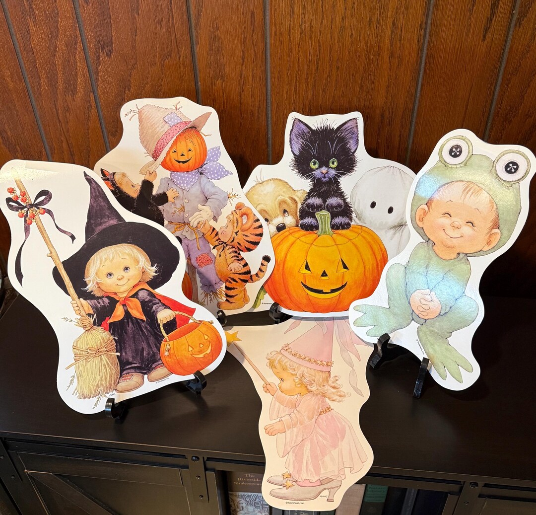 Set of 5 Vintage Morehead Inc Teenie Halloweenies Double-sided ...