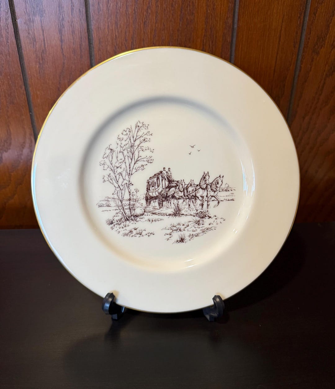 Lenox Special Stagecoach Dinner Plate - 10.5" - Etsy