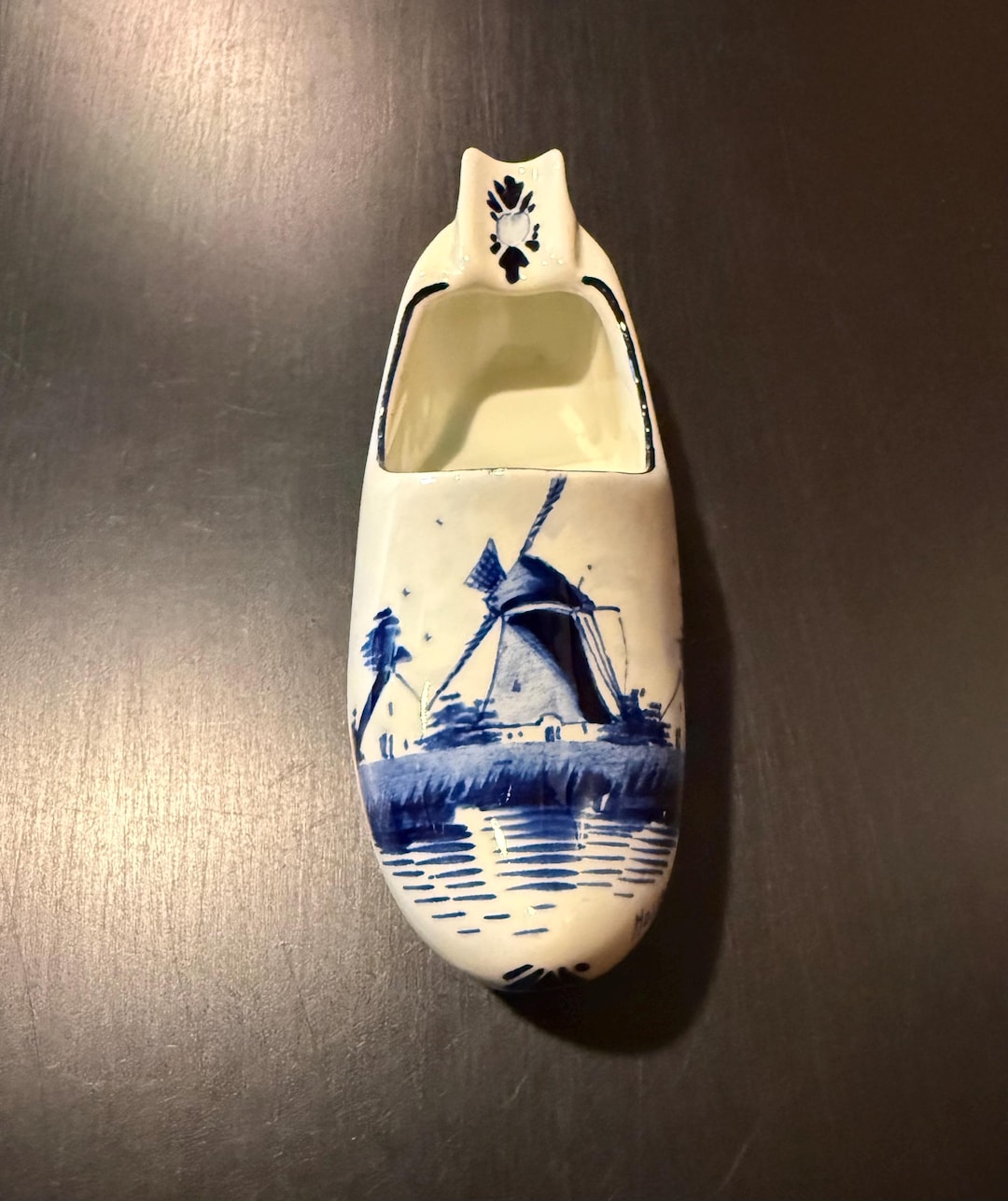 Regina Pottery Delfts Blue Holland Windmill Shoe Clog Ashtray - Etsy