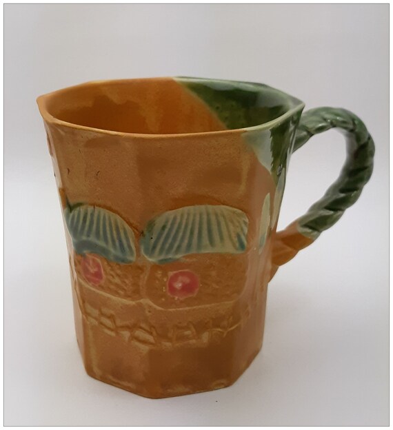 Beautiful Majolica Octagonal Shaped Mug Cup - Etsy