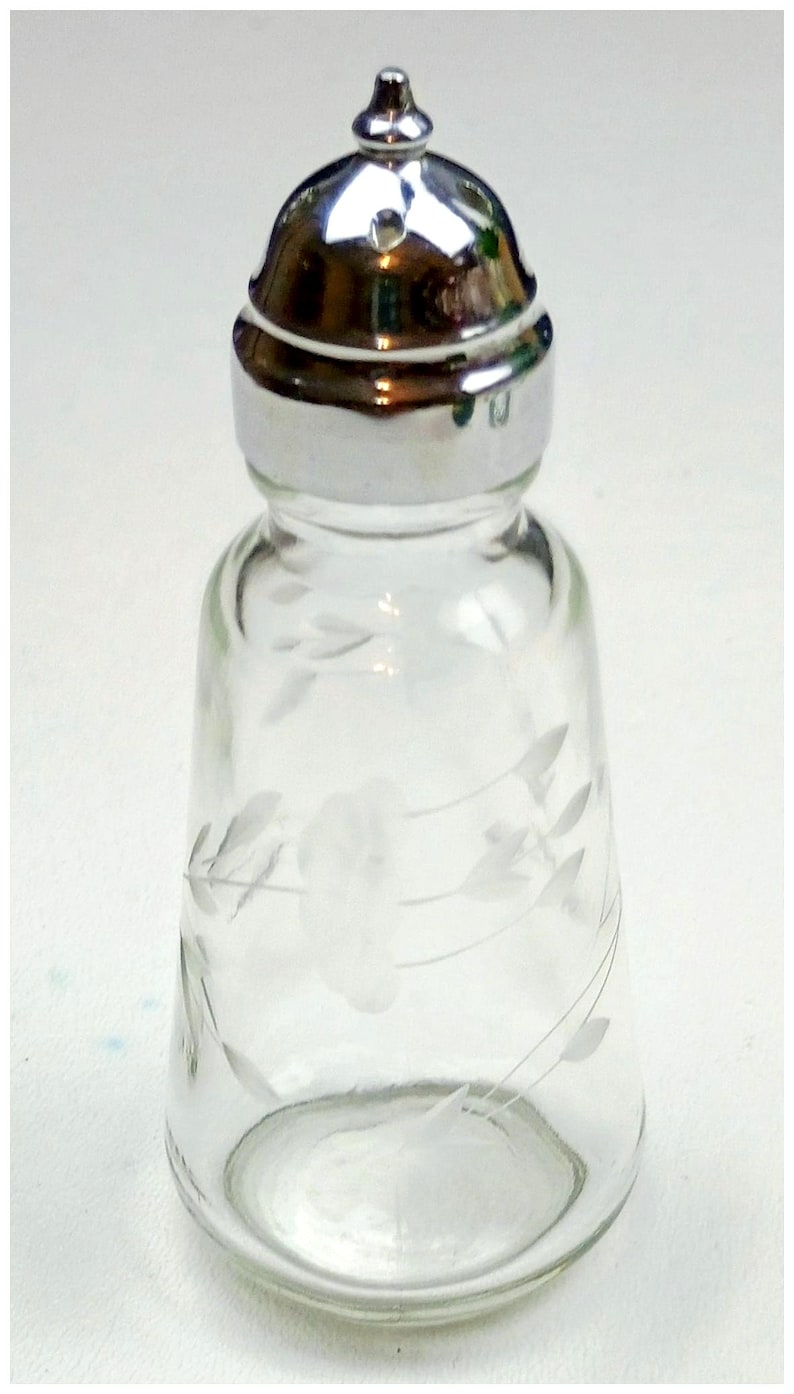Princess House Heritage Salt Shaker Metal Top Blown Glass Crystal - Etsy