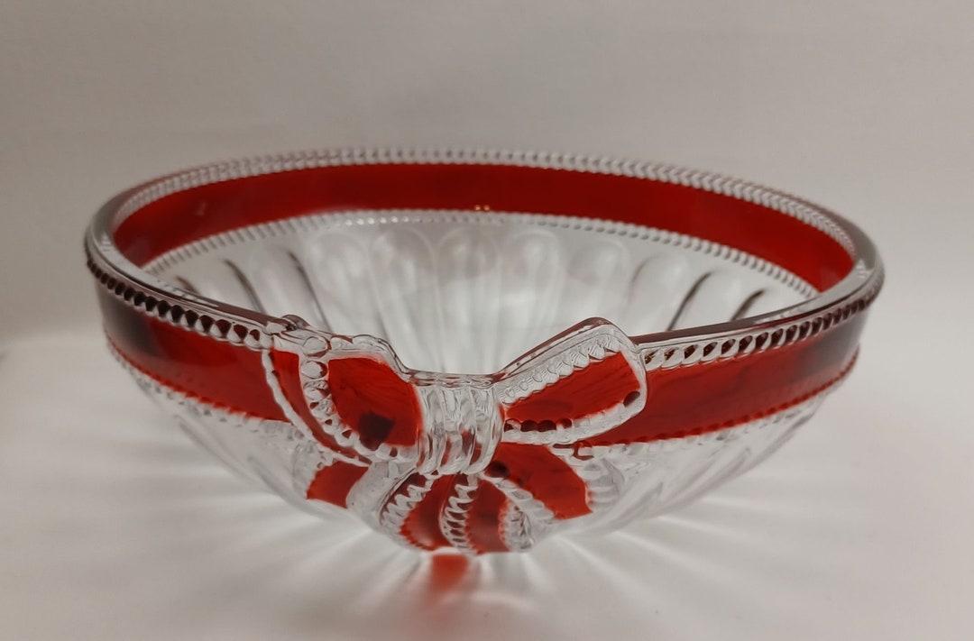 Mikasa Celebrations Red Ribbon Hostess Bowl - Etsy Mikasa Celebrations Red Ribbon Hostess Bowl - Etsy