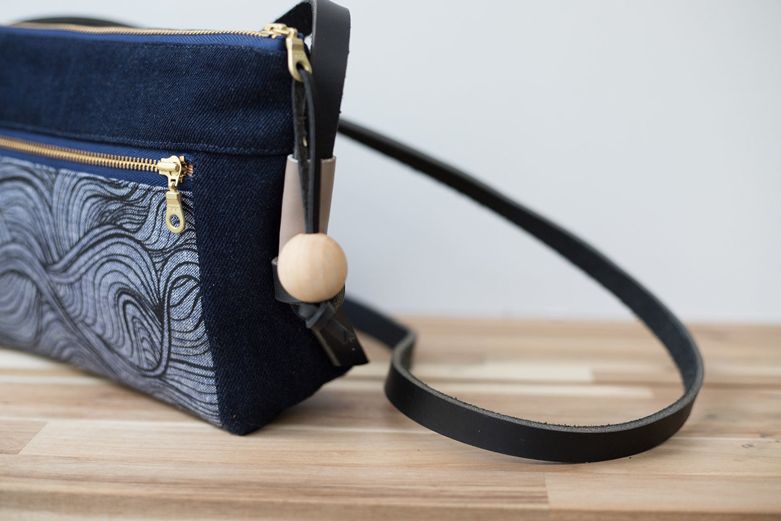 Screenprinted Purse, Small Shoulder Bag, Crossbody Bag With Leather ...