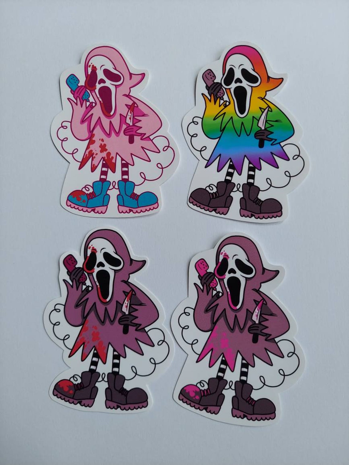 Ghostface Stickers | Etsy