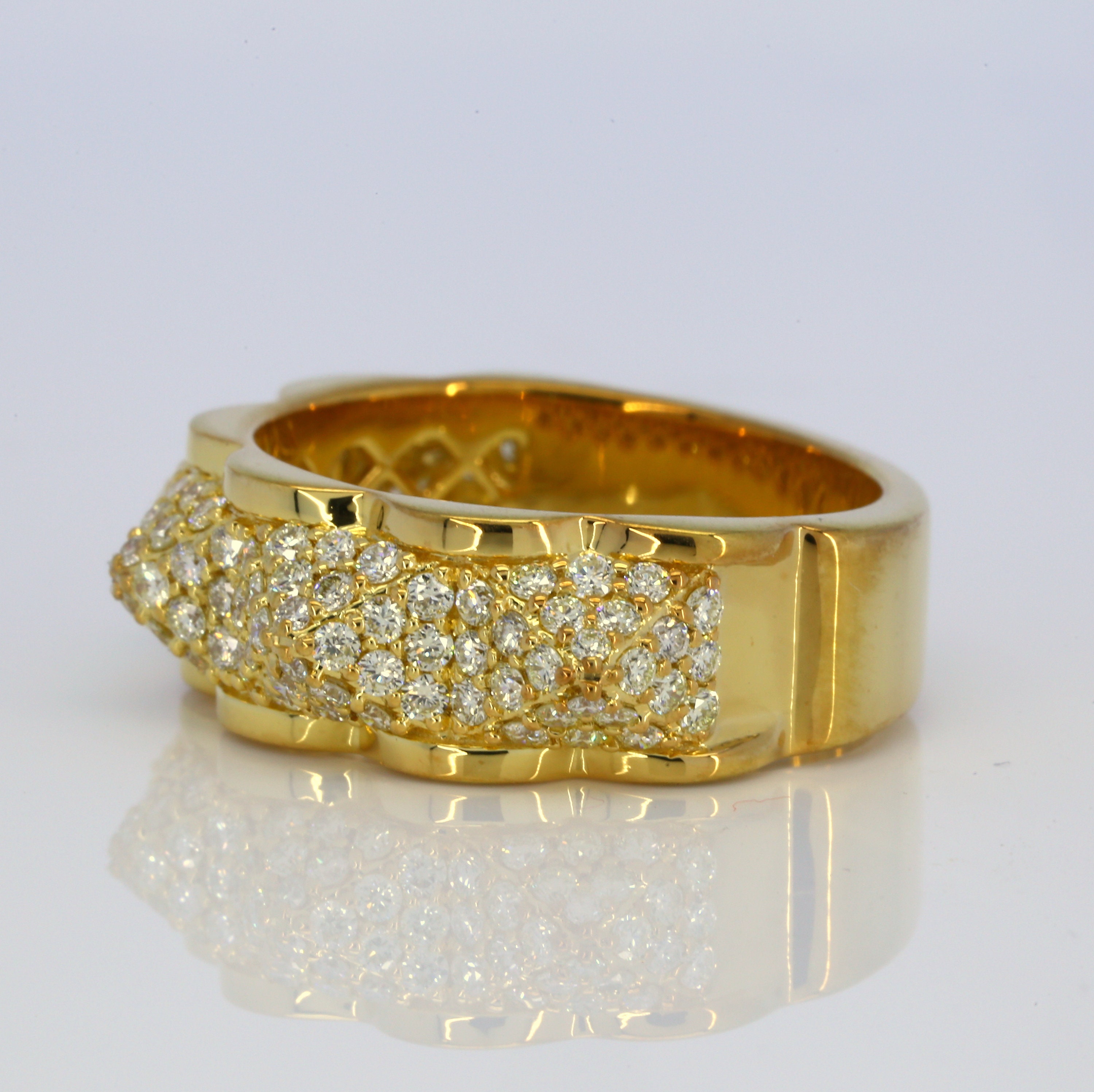 Round Hip Hop Ring / Hip Hop Moissanite / Hip hop Custom Ring | Etsy