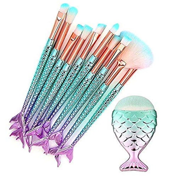 Makeup Brush Set Mermaid - Etsy