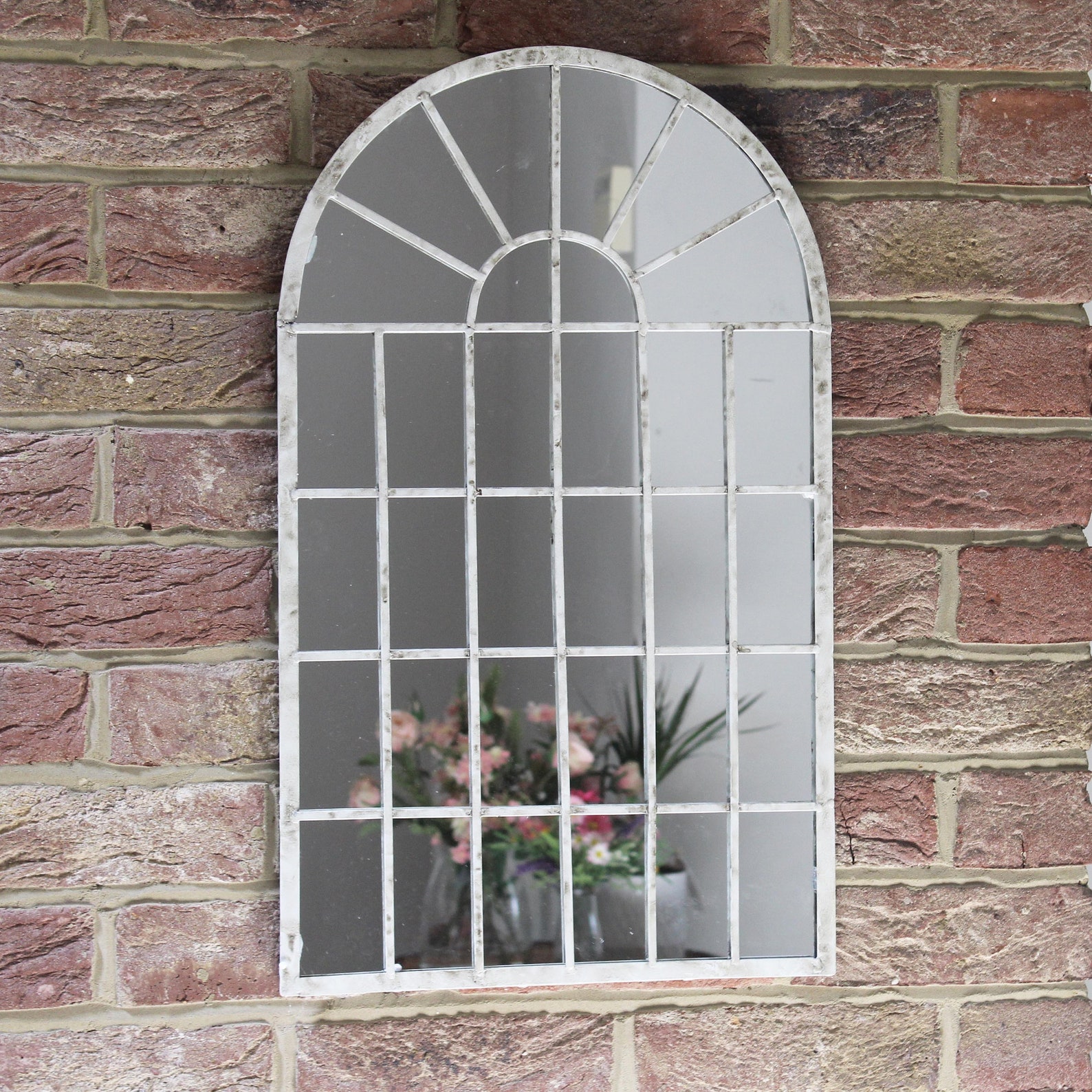 Aged White Multi Panel Mirror - 2 Sizes - Etsy UK