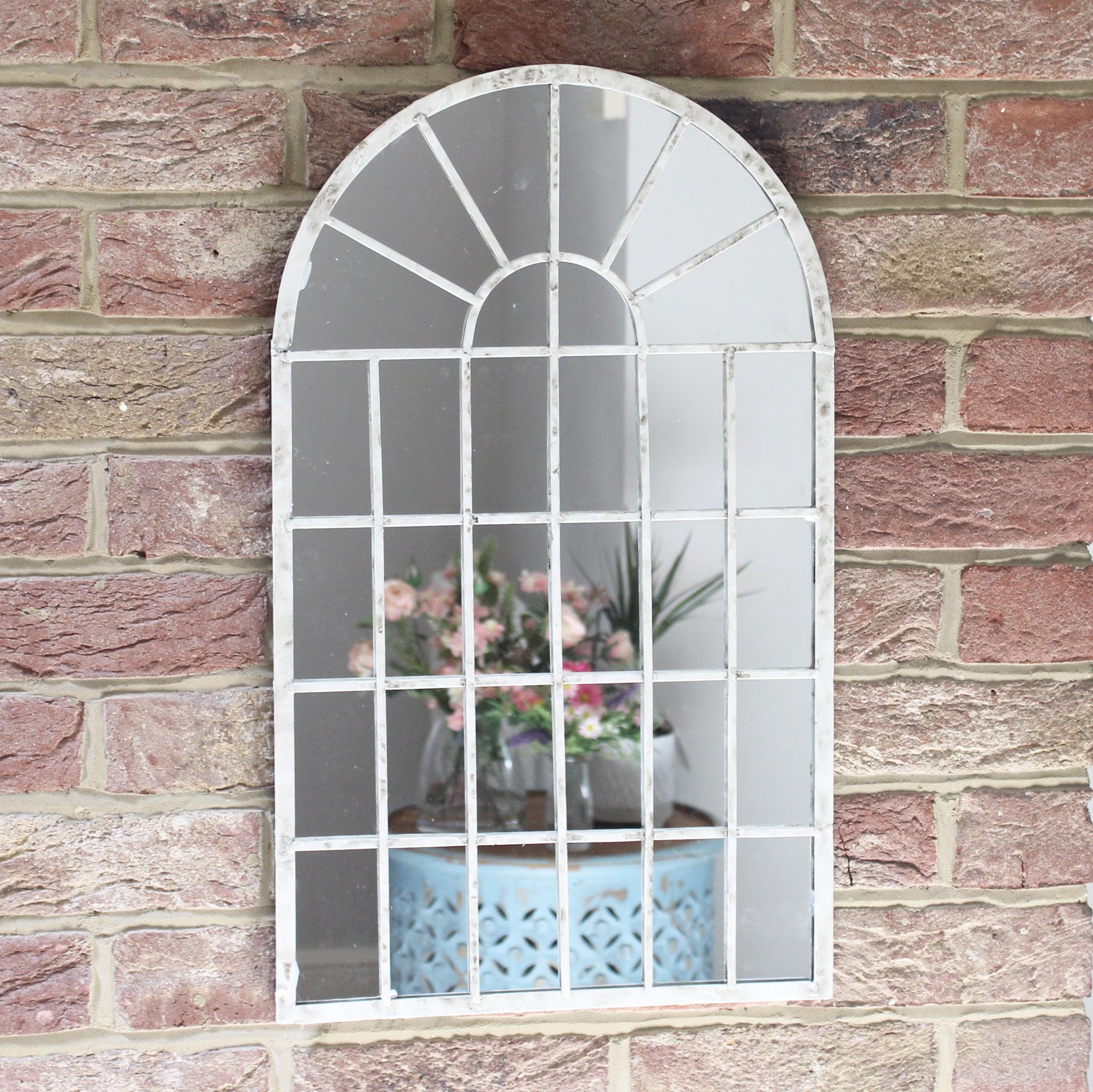 Aged White Multi Panel Mirror - 2 Sizes - Etsy UK