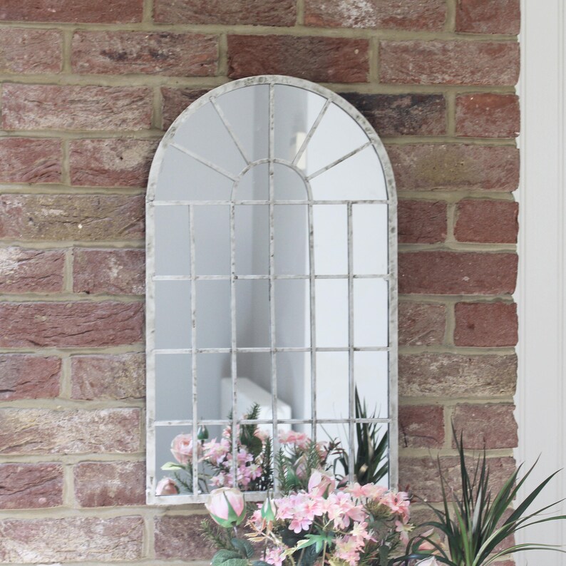 Aged White Multi Panel Mirror - 2 Sizes - Etsy UK