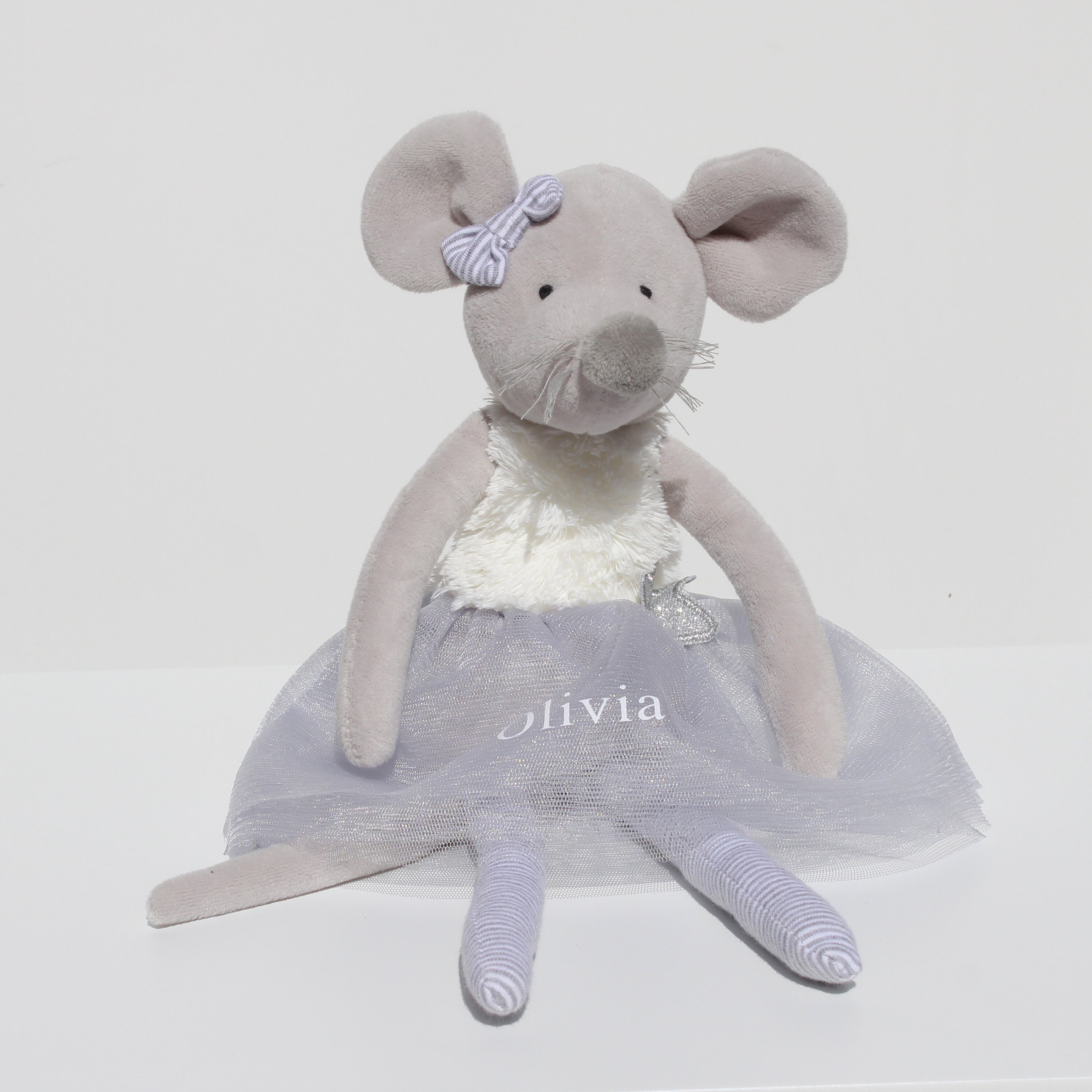 Personalised Dancing Grey Mouse Soft Toy | Etsy