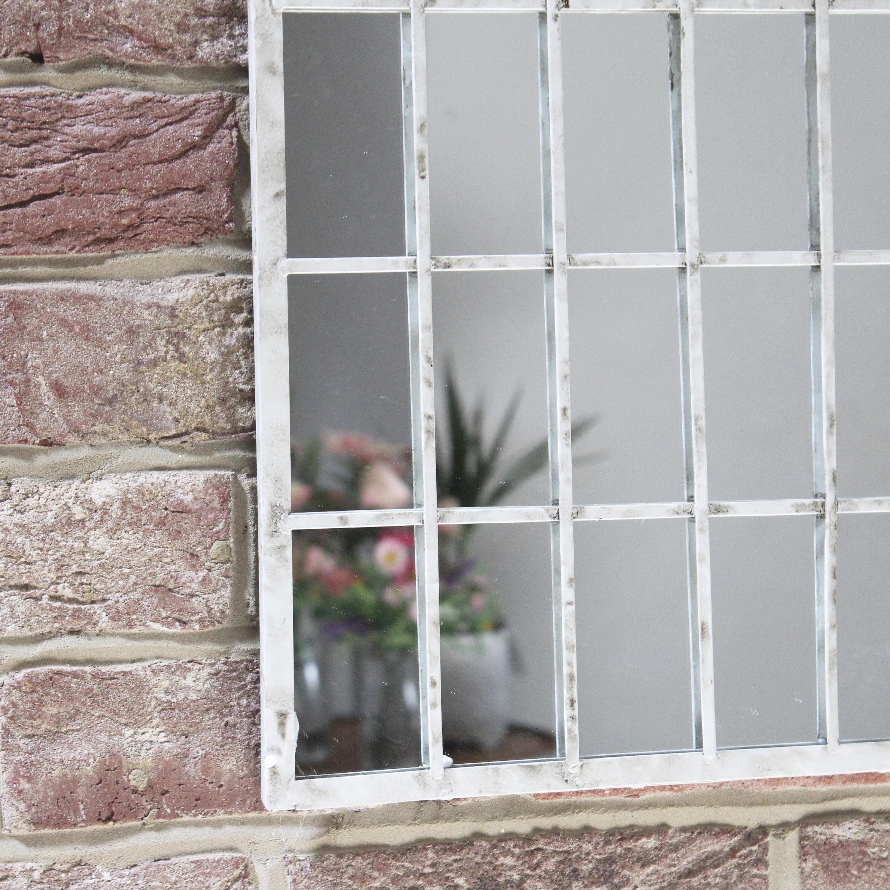 Aged White Multi Panel Mirror - 2 Sizes - Etsy UK