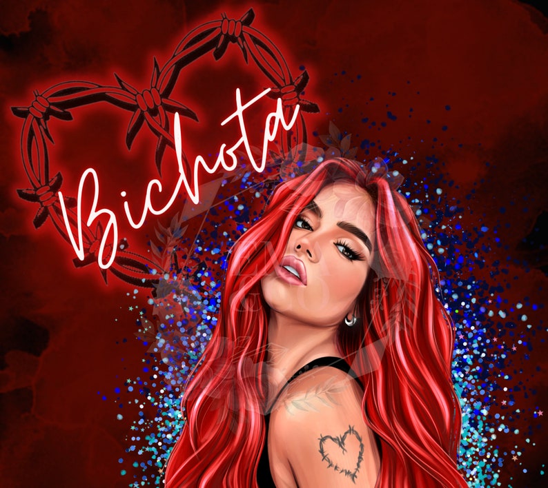 Bichota/bebesota Karol G Skinny Tumbler 20oz PNG Digital File Download ...